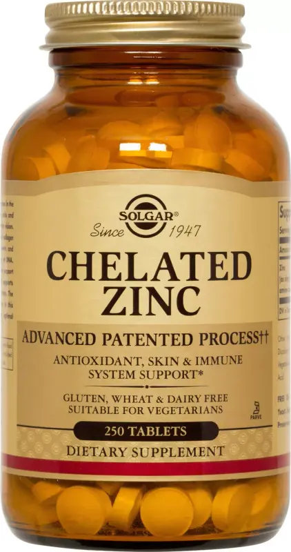 Wellvita Solgar Chelated Zinc 250 Tablets - Walmart.com