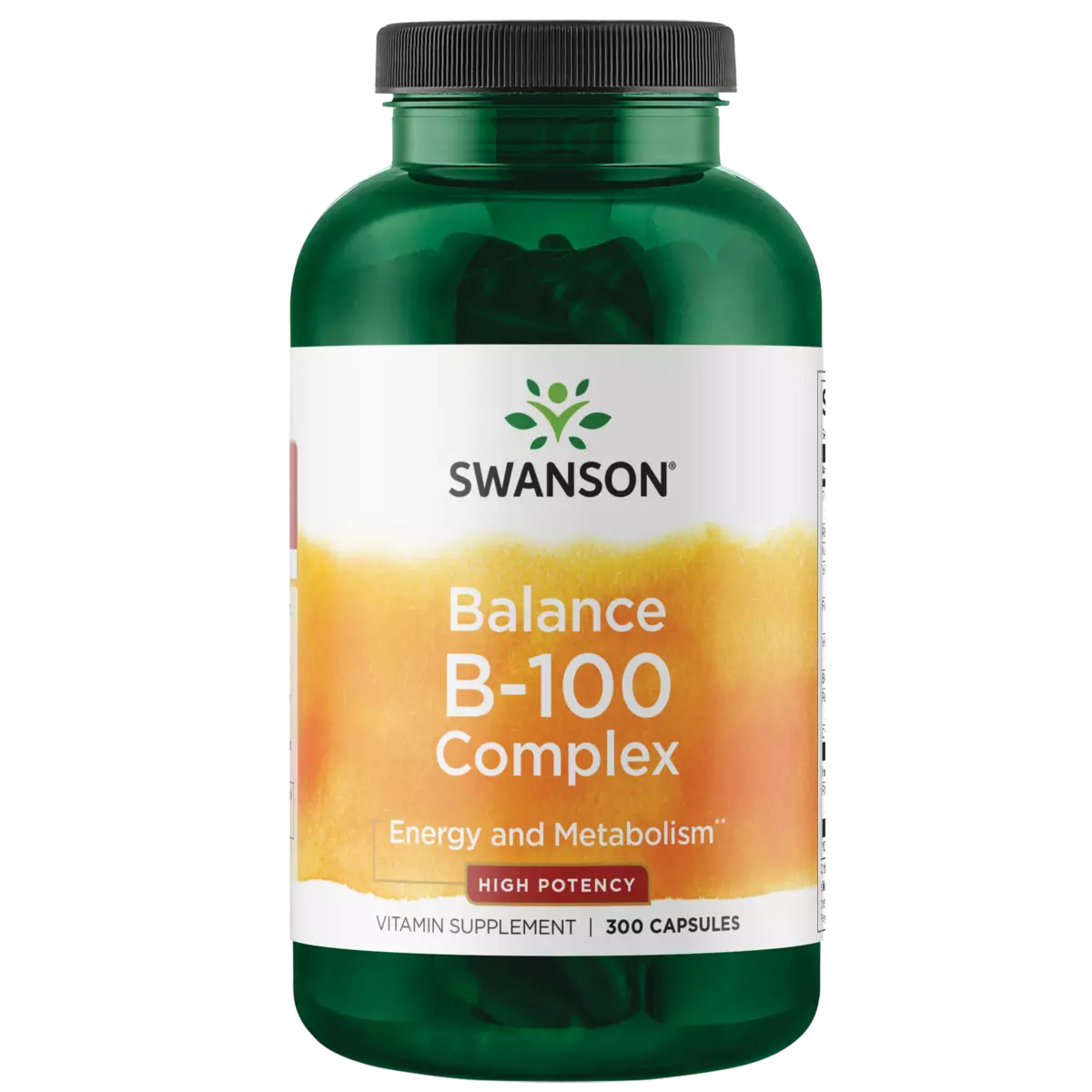 Wellvita Swanson High Potency Balance B-100 Complex Capsules, 300 Count ...