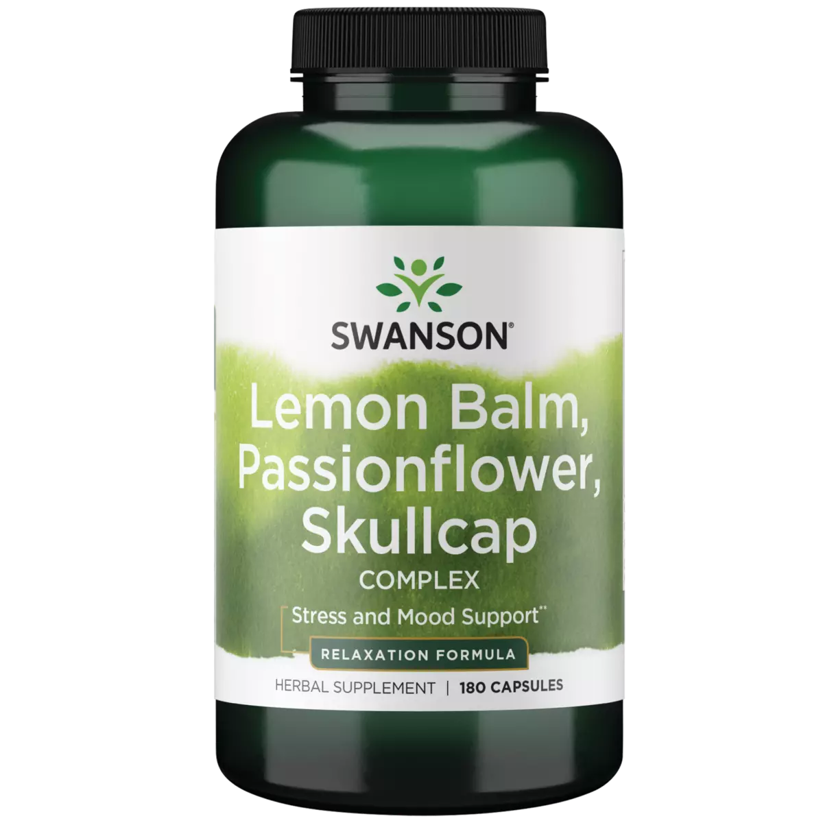 Wellvita Swanson Lemon Balm, Passion Flower, Skullcap Complex 180 ...
