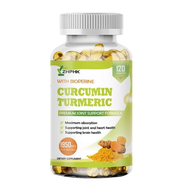 Wellvita Turmeric Curcumin Highest Potency 95% 1950mg with BioPerine ...