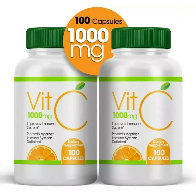 Wellvita Vitamin C 1000mg 100 CAPS vitamina capsules 1000 mg immune ...