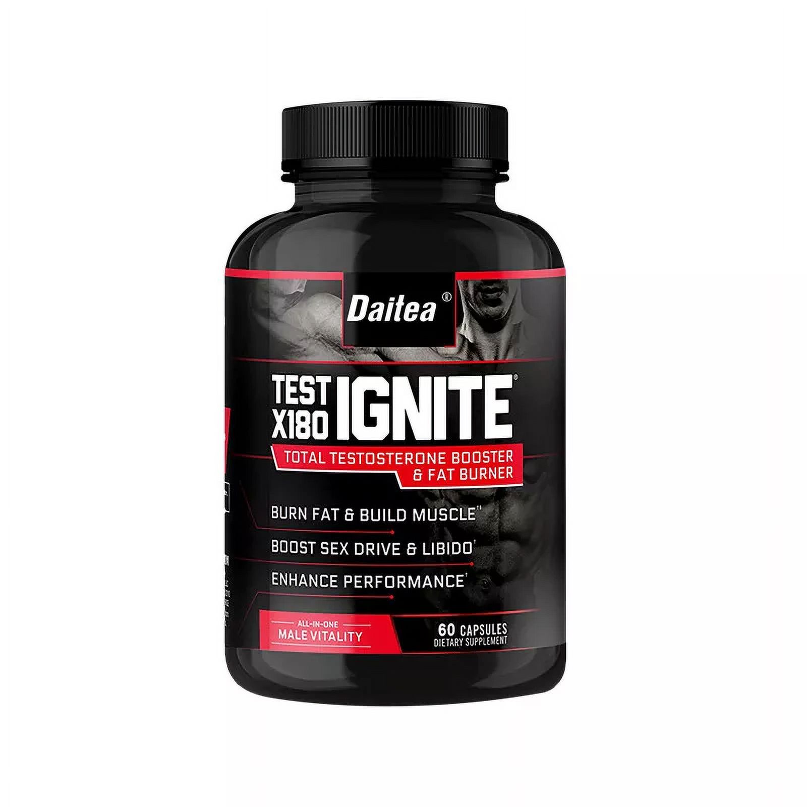 Wellvita X180 Ignite Testosteroe Booster-Burn Fat, Build Muscle-60 ...