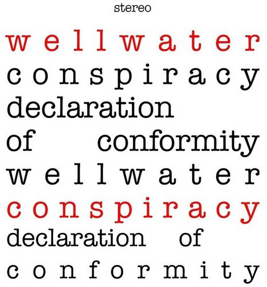 Wellwater Conspiracy - Declaration Of Conformity - Red Splatter Colored ...