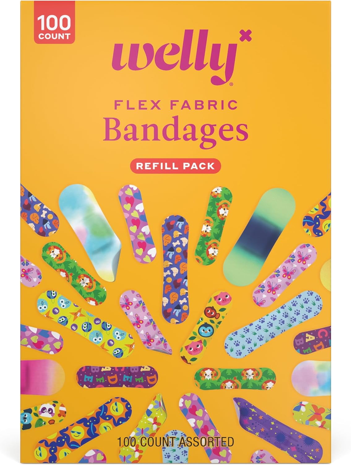 Welly Bravery Badge Value Pack | Adhesive Flexible Fabric Bandages ...