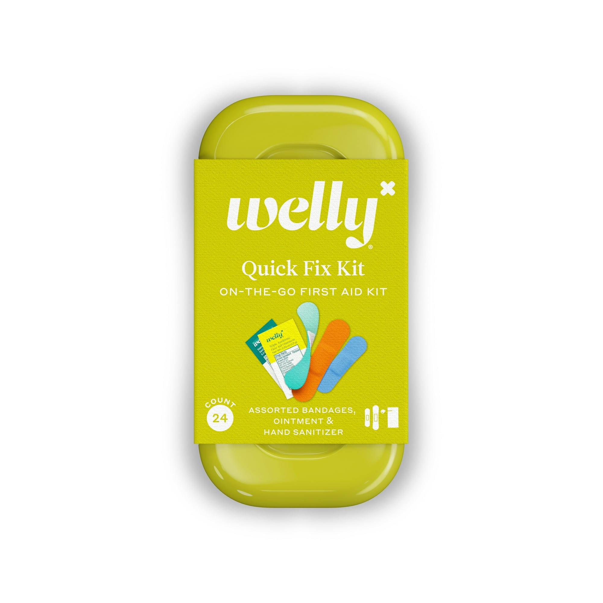 Welly Quick Fix Kit First Aid Travel Kit, 24 Count, 2 Pack - Walmart.com