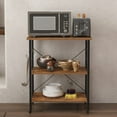 Wellynap 3-Tier Kitchen Storage Rack with heels, Microwave Oven Stand ...