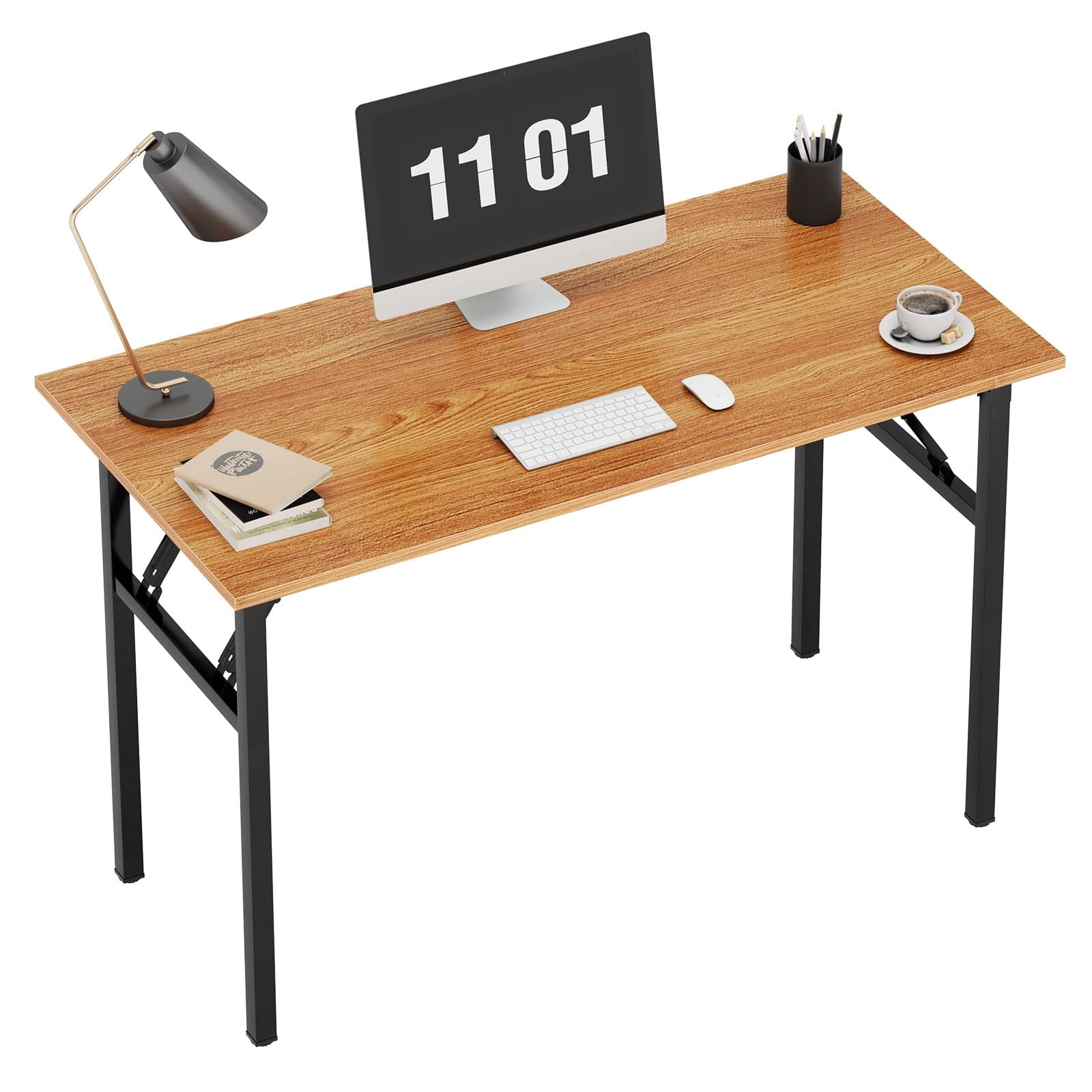 Wellynap Folding Computer Desk, 39.4" Home Office Workstation, Multi ...