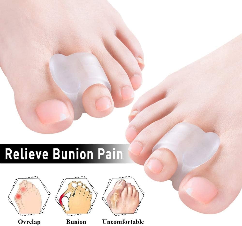 Welnove 10 Pack Gel Toe Separators Bunion Corrector Toe Spreader ...