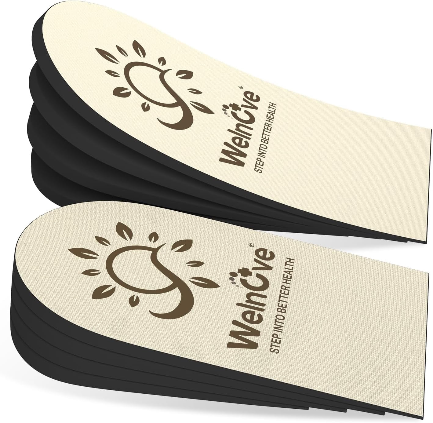 Welnove Adjustable Heel Lift Inserts for Shoes - 4 Layers Orthopedic ...