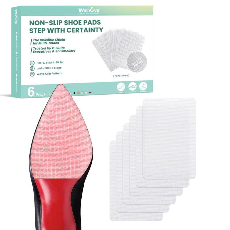 Welnove Shoe Sole Bottom Protector Grips Non Slip Self-Adhesive Anti ...
