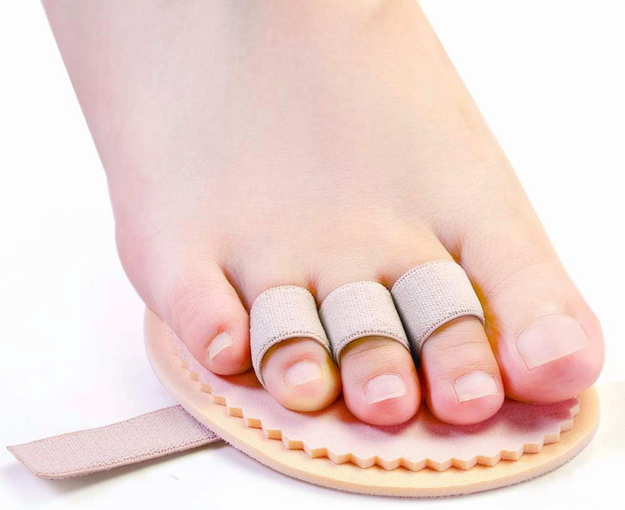 Welnove Toe Straightener Hammer Toes Corrector Pack of 2 (3 Holes) for ...