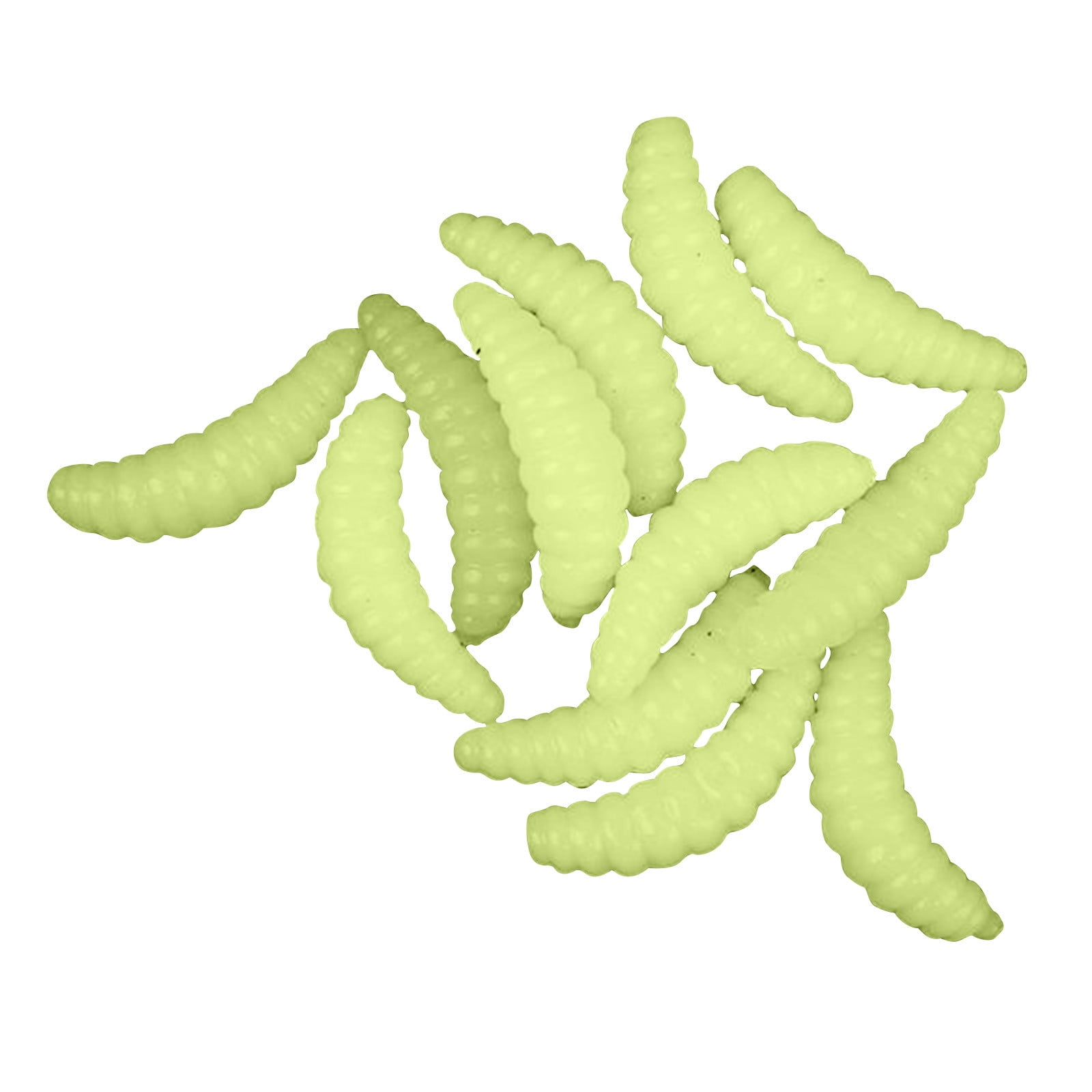 Weloille 100Pcs Rubber Maggots Fishing Bait Crappie Jigs, Bulk Fishing ...