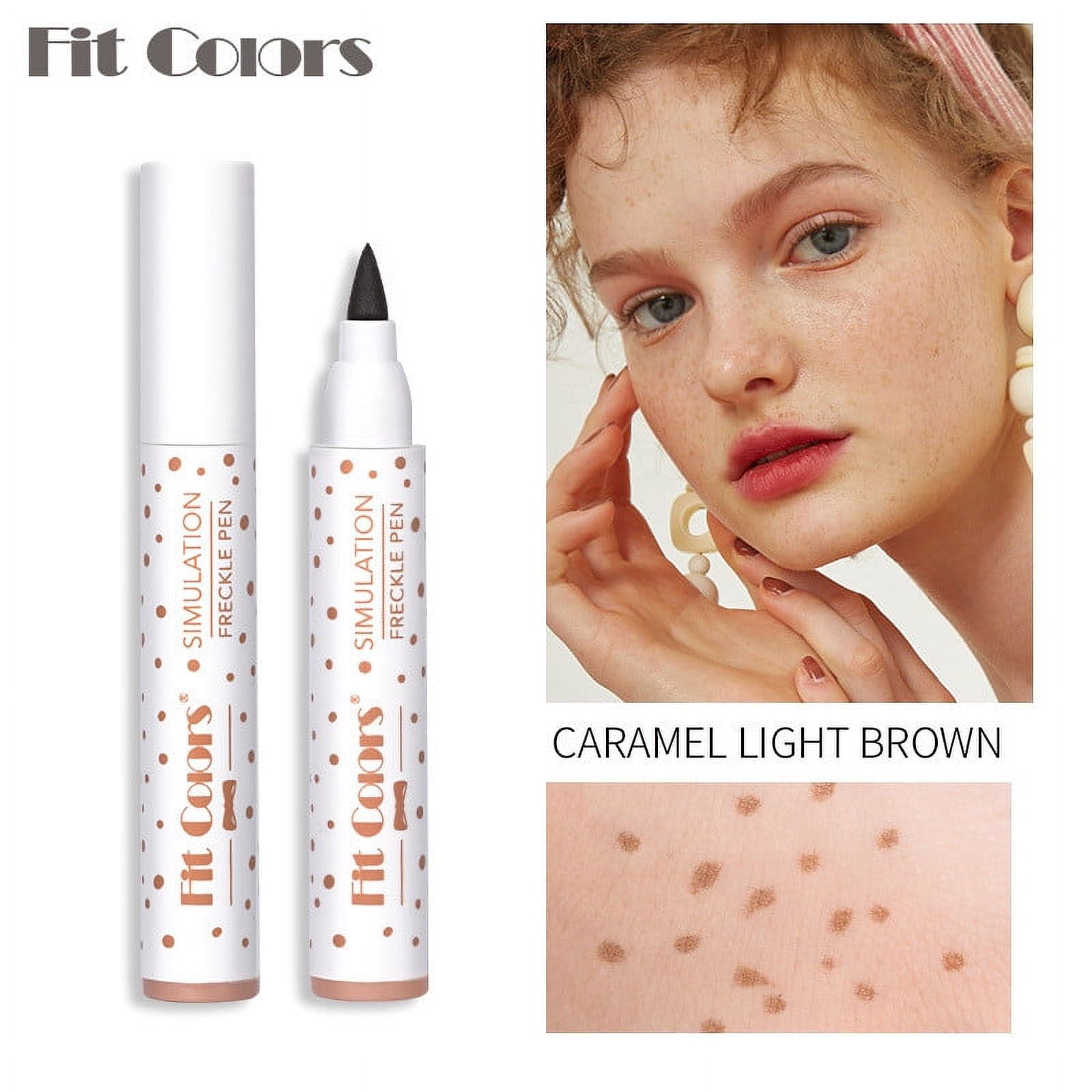 Weloille 2.5ml Freckle Pen,Natural Lifelike Freckle Makeup Pen Freckle ...