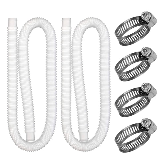 Weloille 2-Piece 1.25inch Pool Hose Set, 59inch Long, Above Ground Pool ...