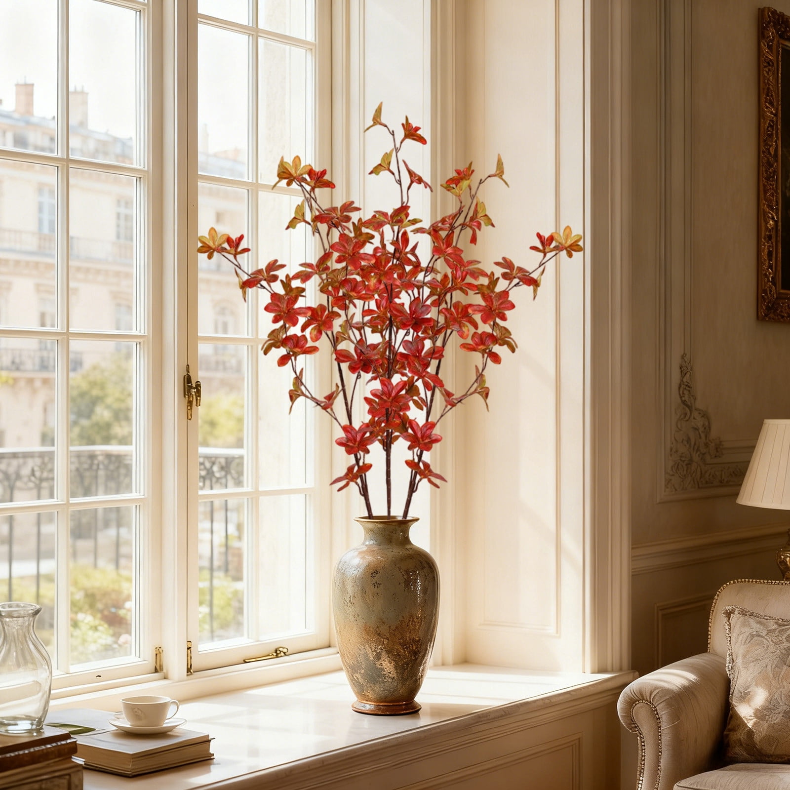 Weloille Artificial Fragrant Lemon Tree 90cm Realistic Plastic Plant ...