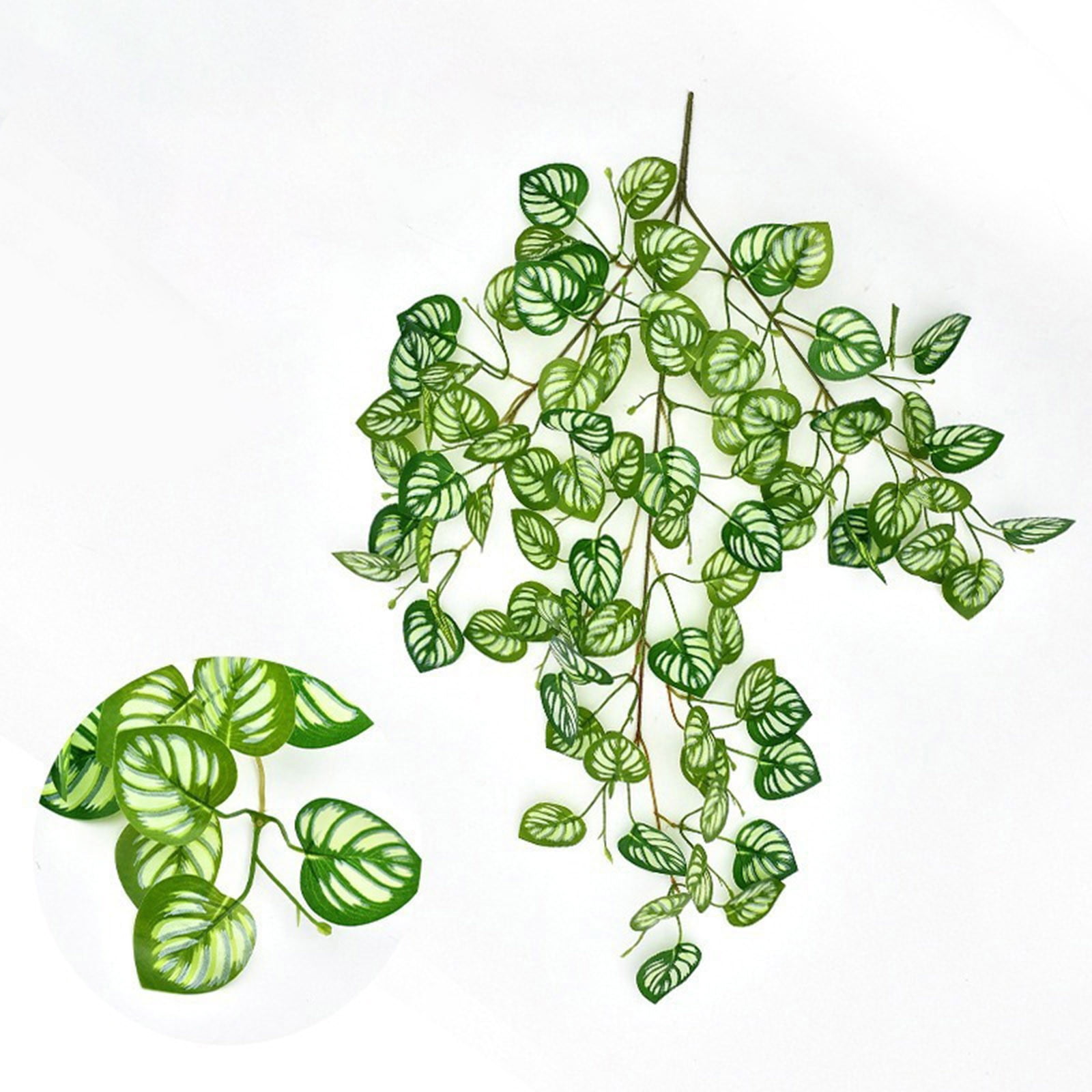 Weloille Artificial Green Radish Wall Hanging Plant, Indoor Decorative ...