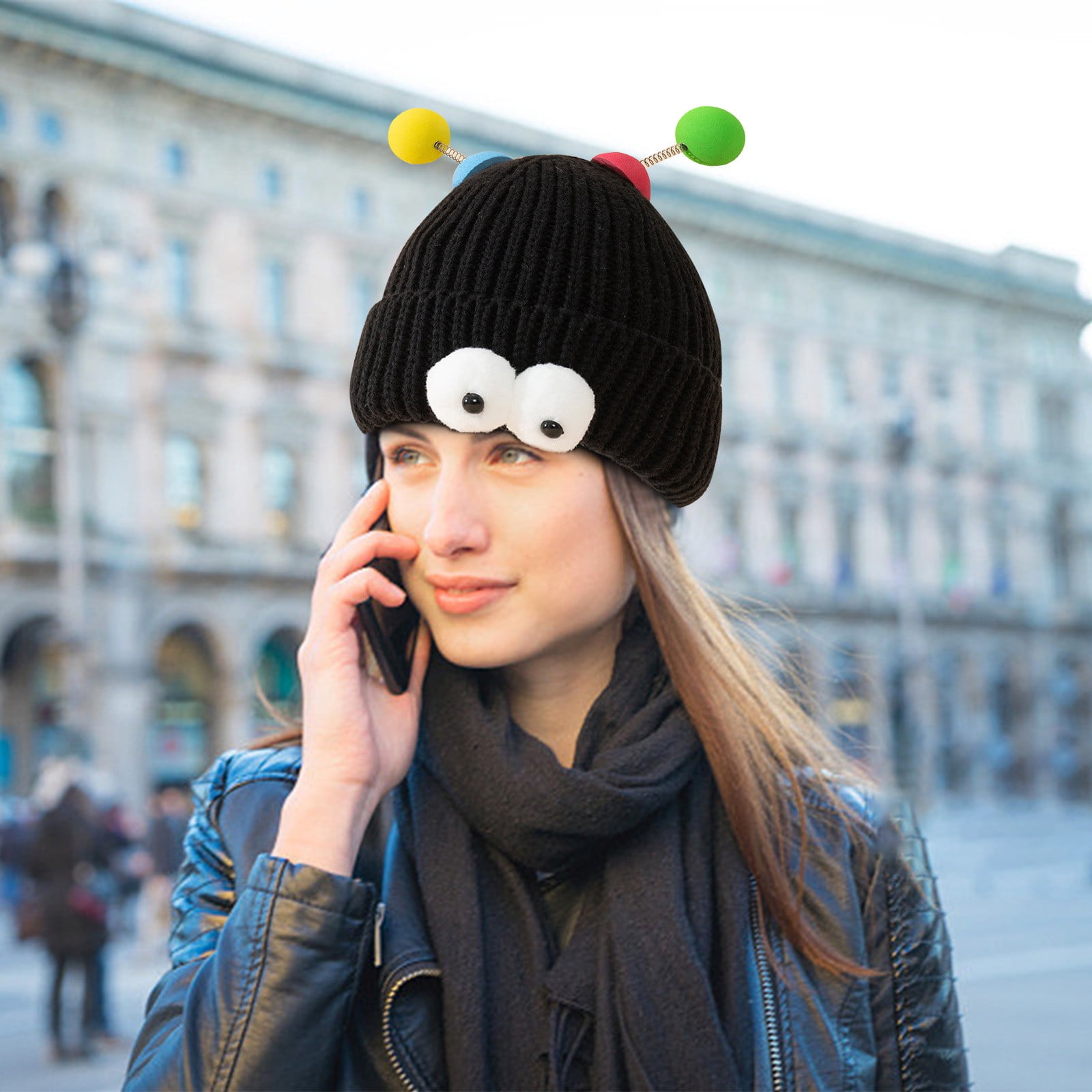 Weloille Big Eyes, Small Monster, Woolen Hat, Children's Cute And Cute ...