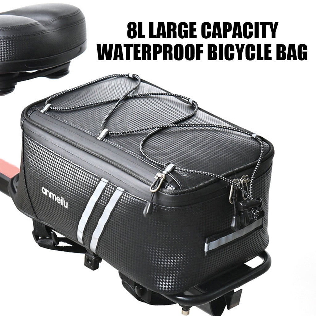 Weloille Bike Pannier Bag Waterproof Bicycle Rear Rack Bag Extendable ...