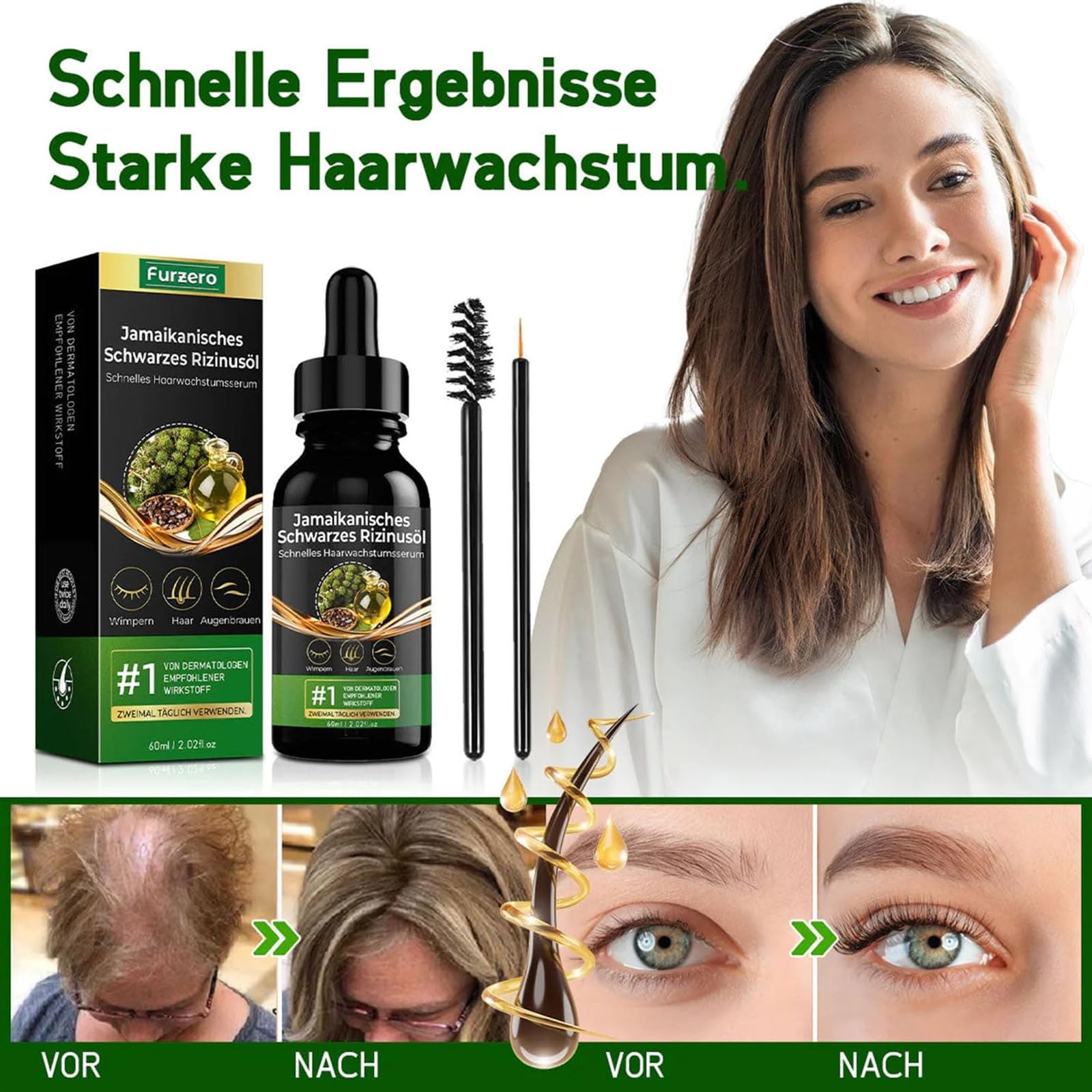 Weloille Black Castor Oil, Castor Oil Organic Cold Pressed Unrefined ...