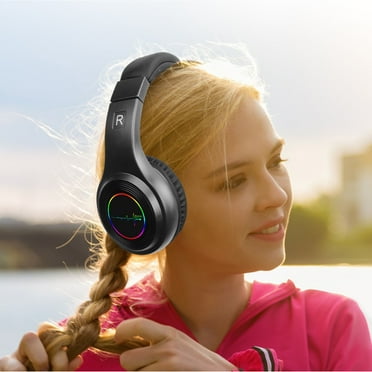 Wireless FM Radio Headphones with Bluetooth, Built-in Mic for Calls ...