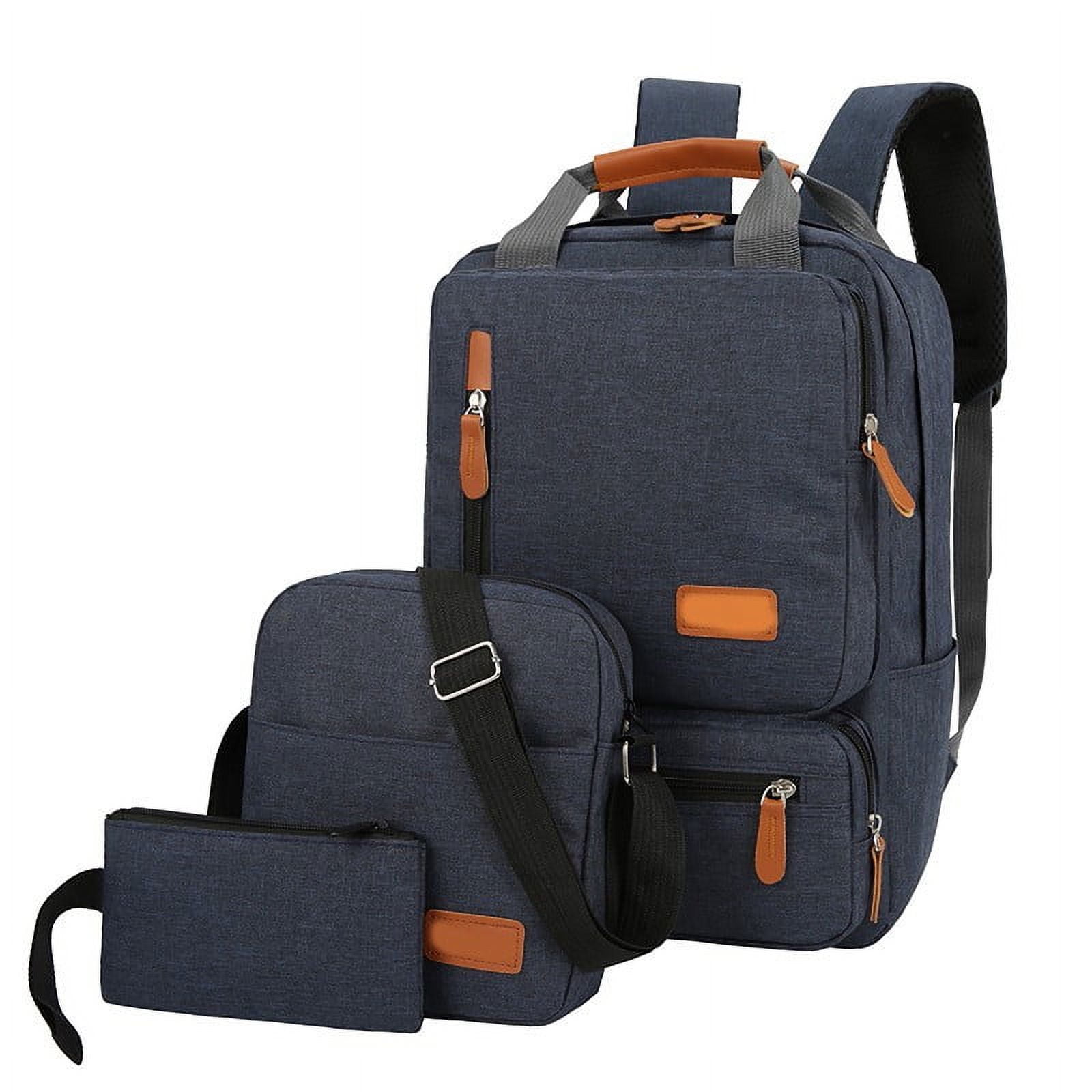 Weloille Casual Backpack Three Piece Set, Large Capacity Student ...