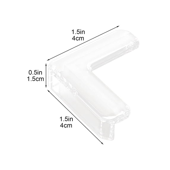 Weloille Clear L-Shaped PVC Corner Protector for Baby Safety, Invisible ...