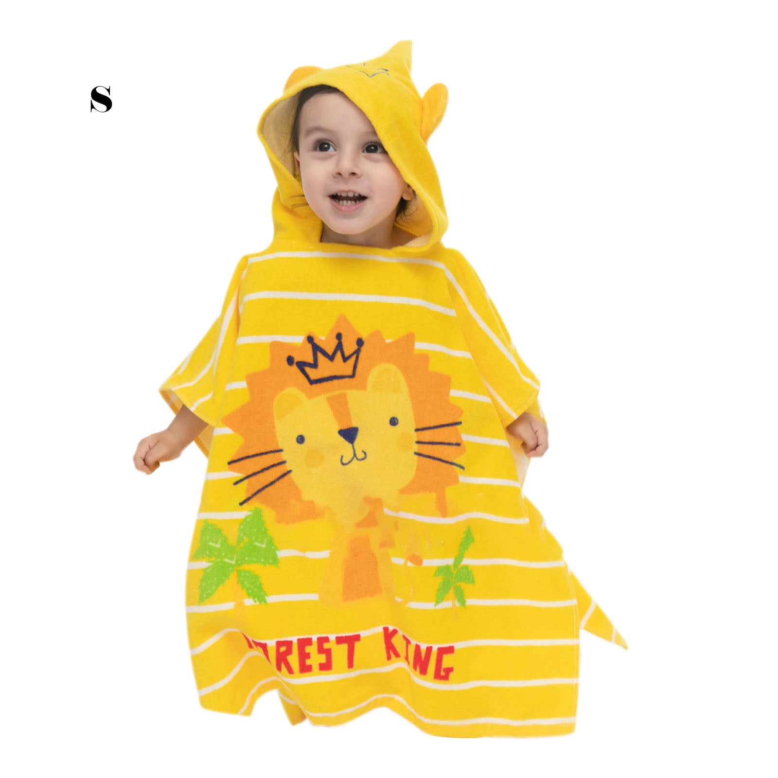 Weloille Kids Hooded Terry Swim and Beach Cover Up Robe for Boys and ...
