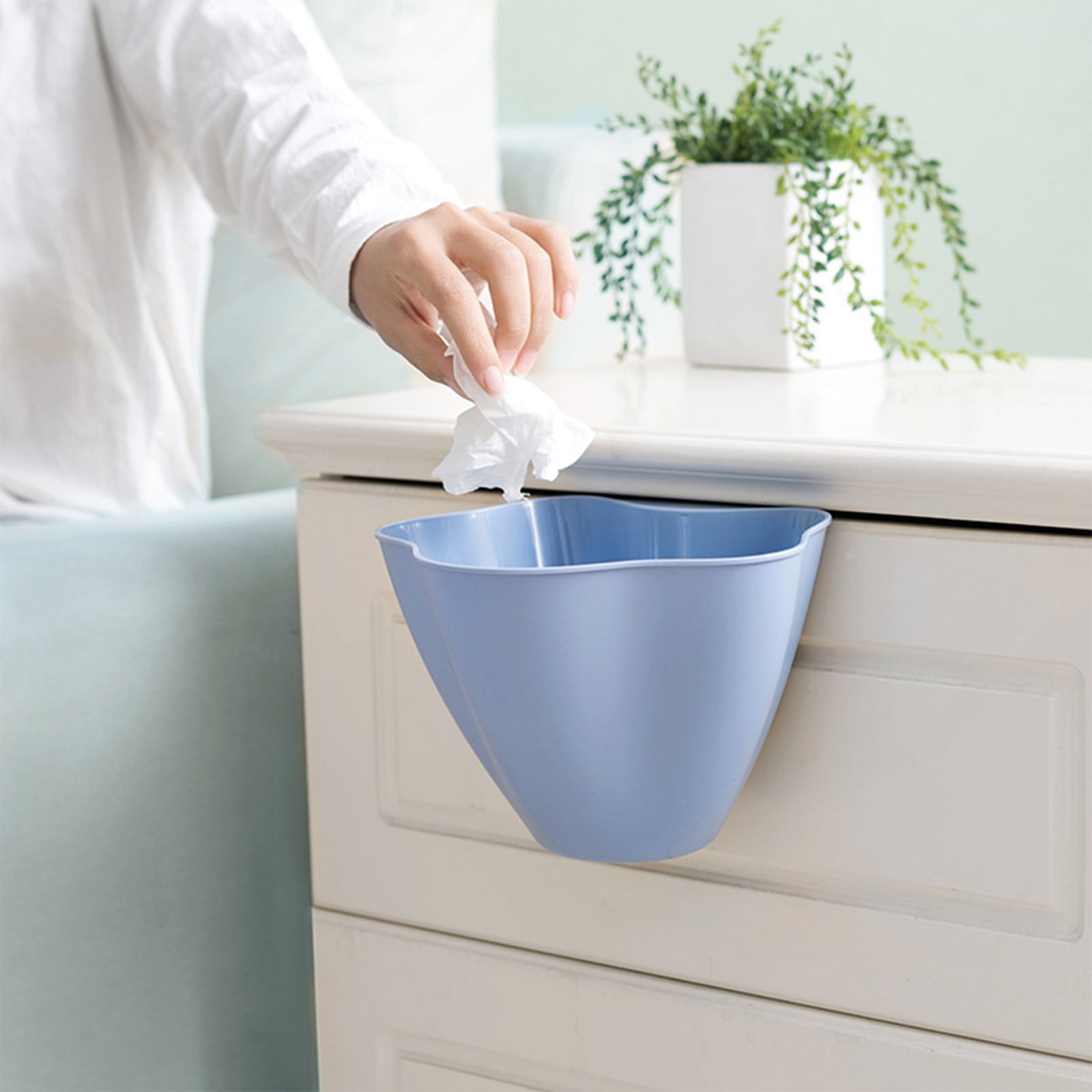 Weloille Plastic Storage Bins, Pantry Organizer Bin with Handles, Open ...