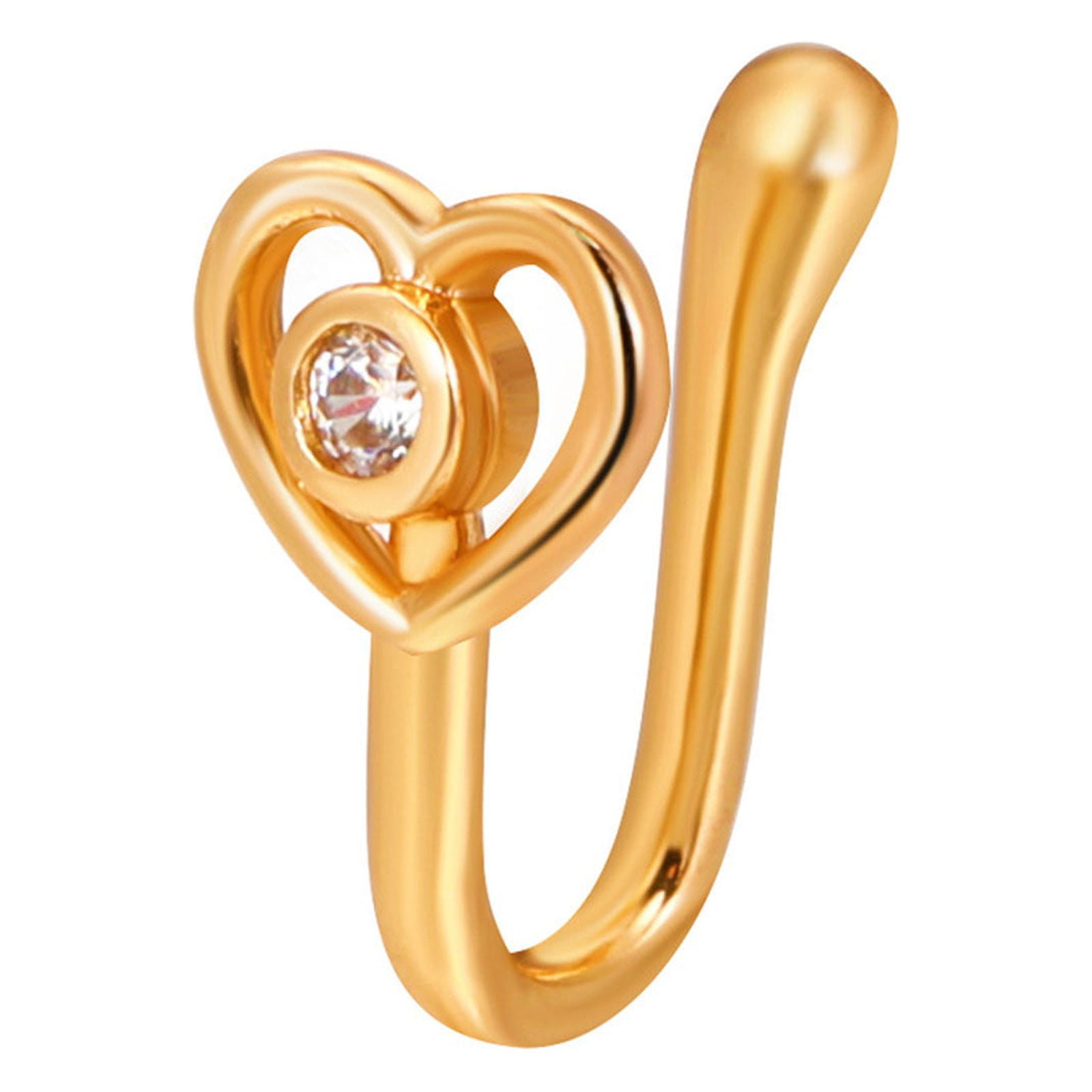 Weloille Creative Non-perforated U-shaped Nose Clip Copper Inlaid with ...