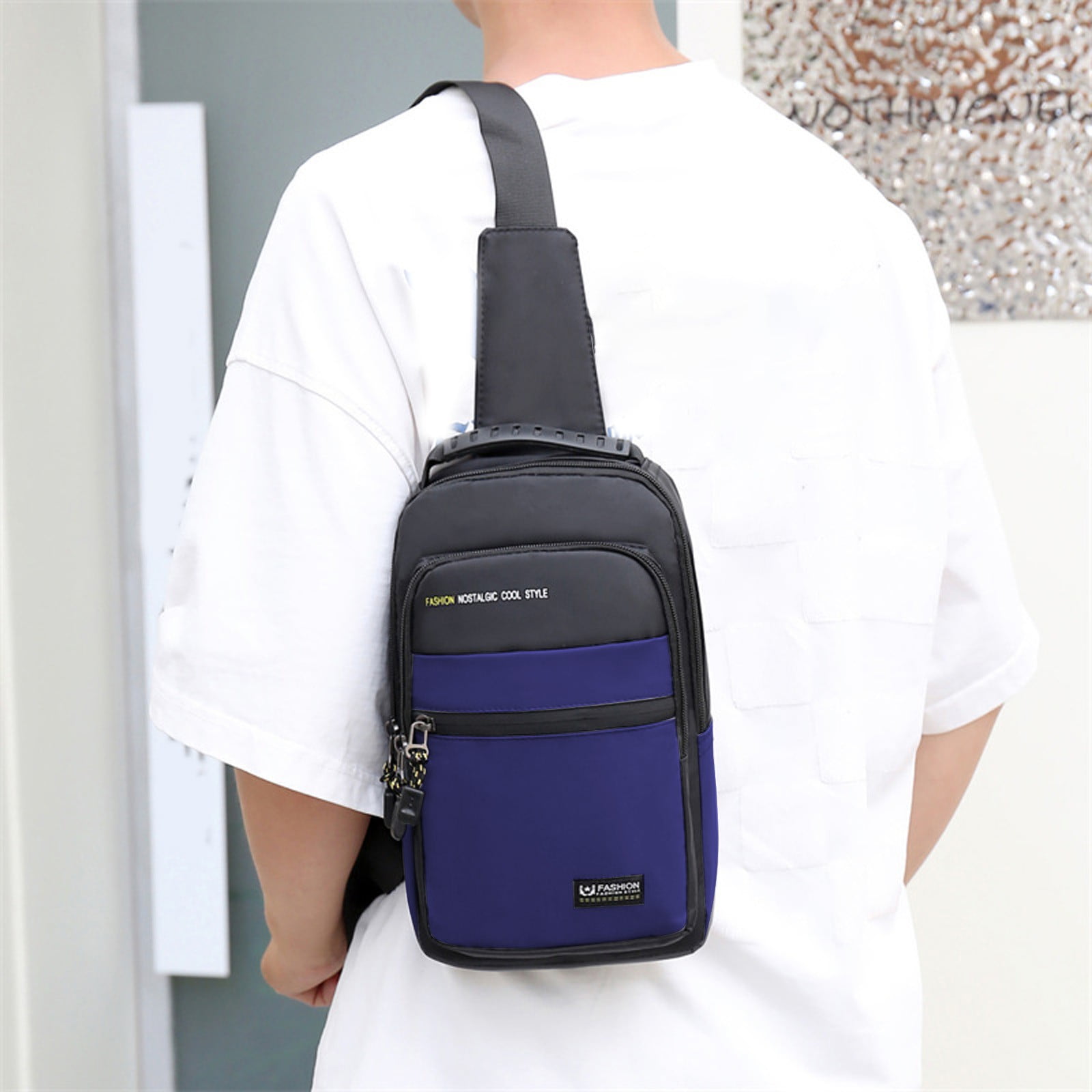 Weloille Crossbody Sling Bag Sling Backpack for Women Men, Chest ...