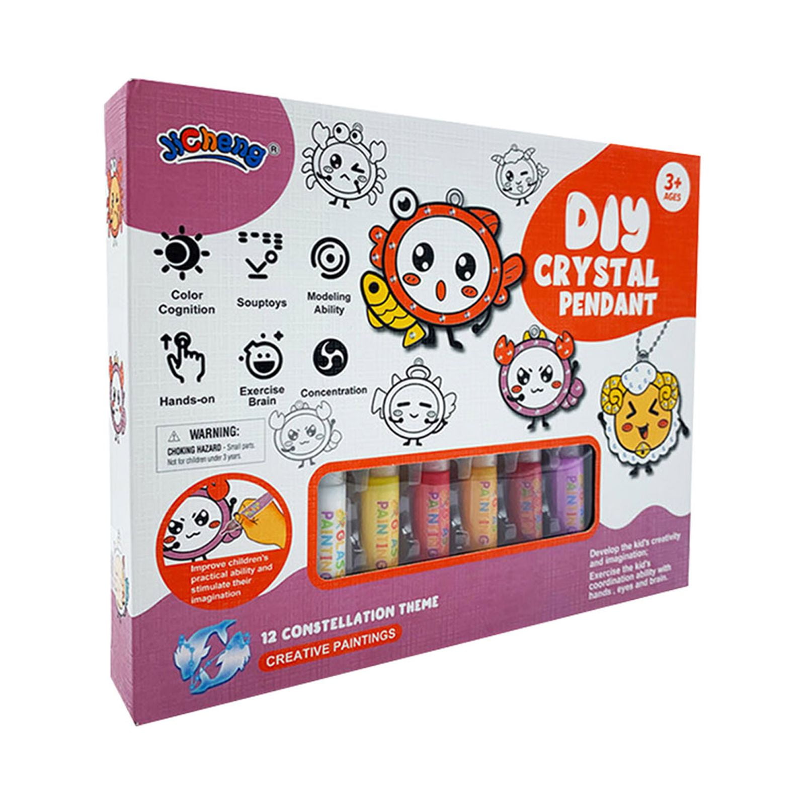 Weloille DIY Crystal Paint Arts And Crafts Set Three Dimensional Baking ...