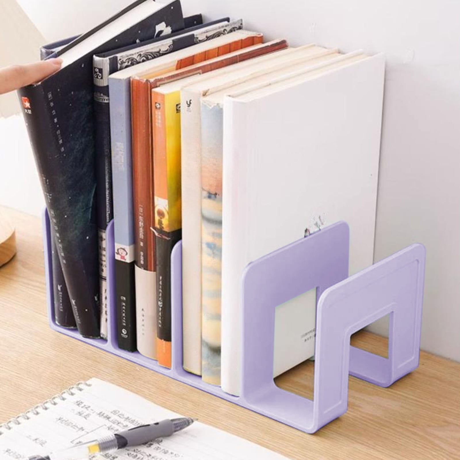 Weloille Desktop Book Organizer, Creative Book Stand, Divider Bookshelf ...
