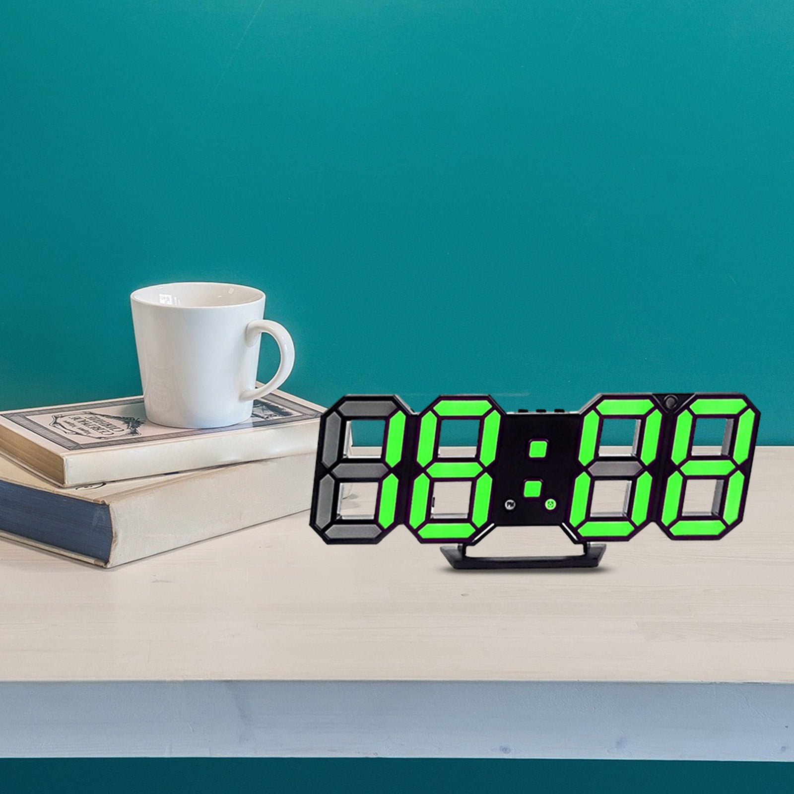 Weloille Digital Alarm Clock Automatic Photosensitive Digital Clock 3 D ...