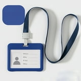 Weloille Double-Sided Transparent Employee Work Card Holder Employee ...