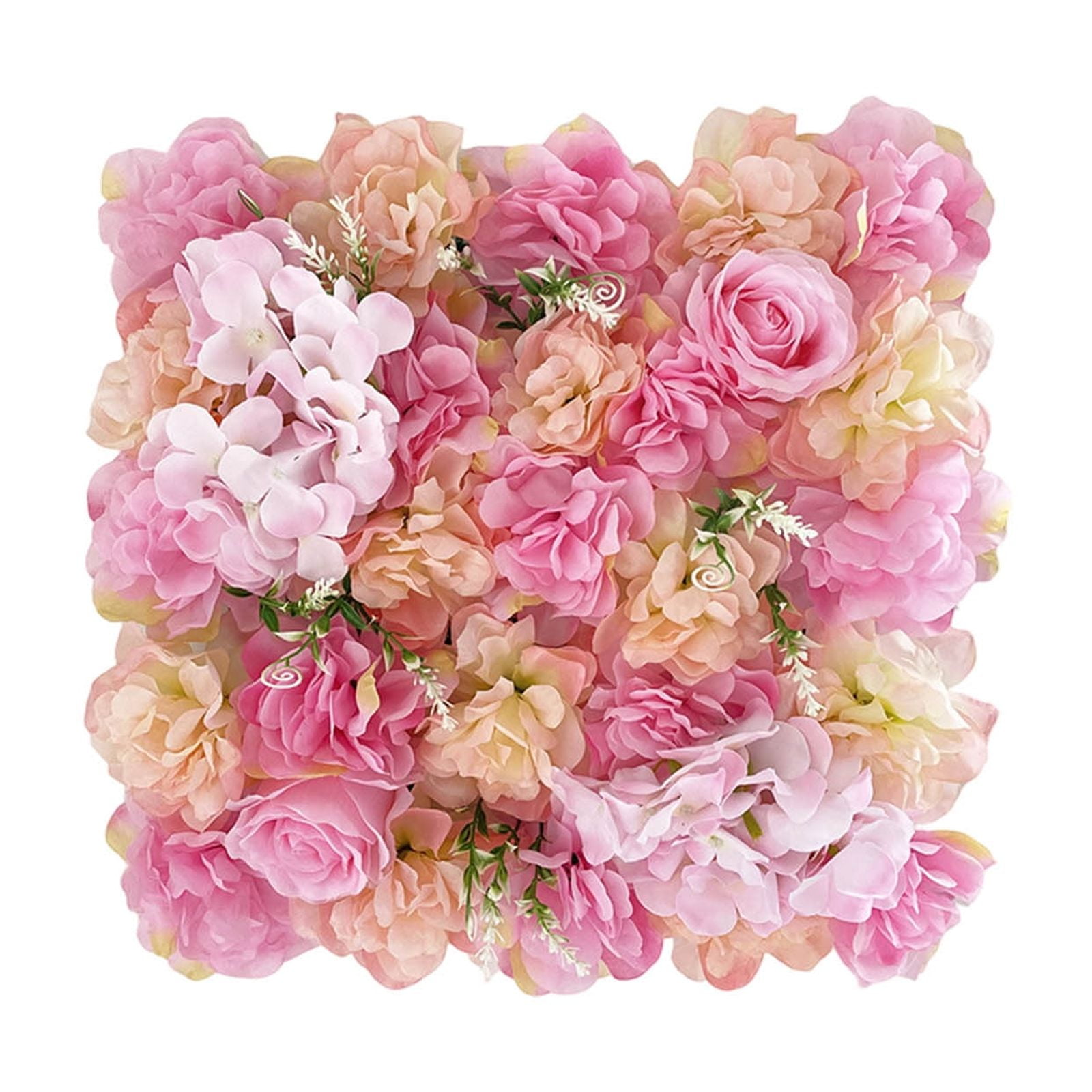 Weloille Flower Wall Panels Silk Rose Floral Decorative Faux Flower ...