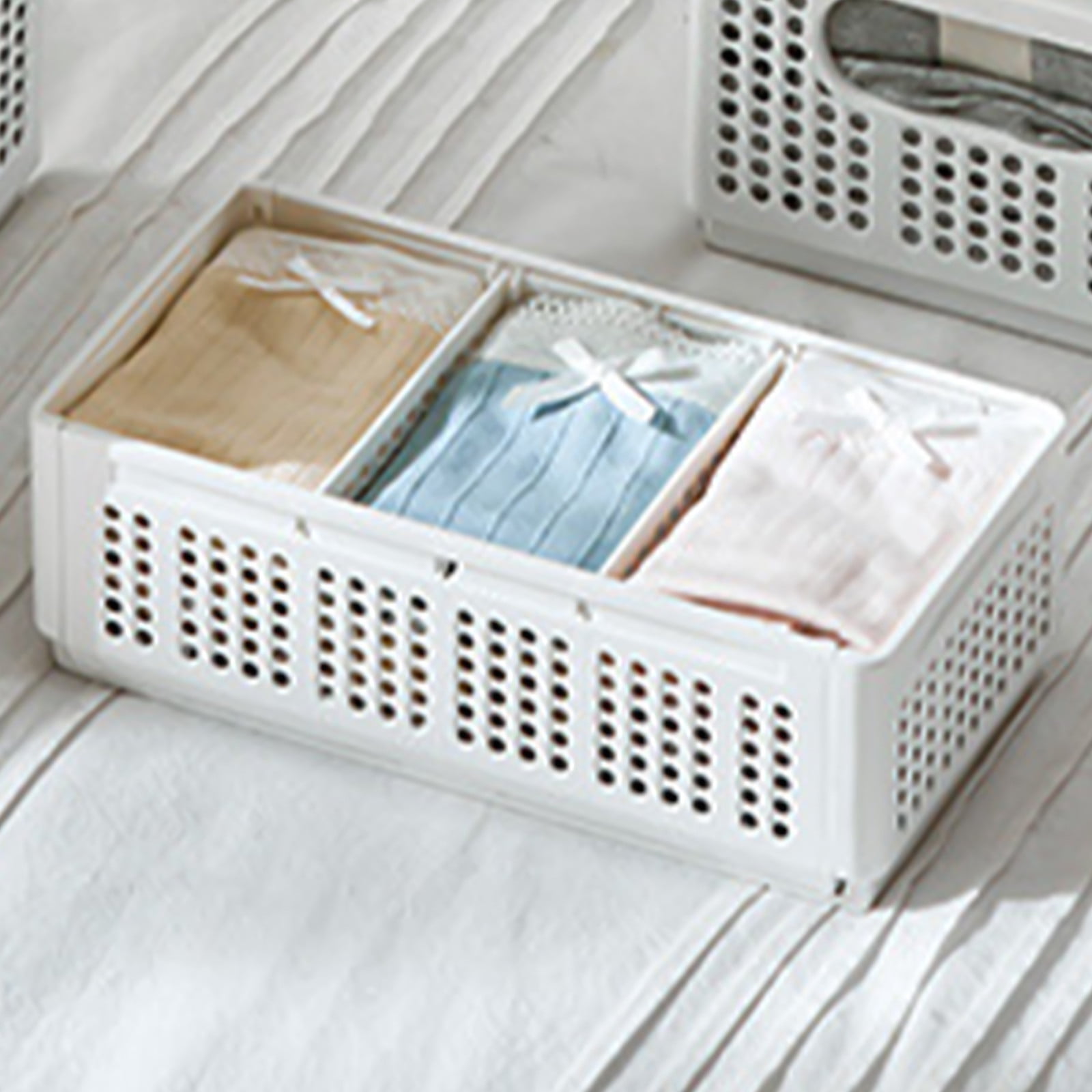 Weloille Folding Underwear, Clothes Storage Basket, Bedroom Wardrobe ...