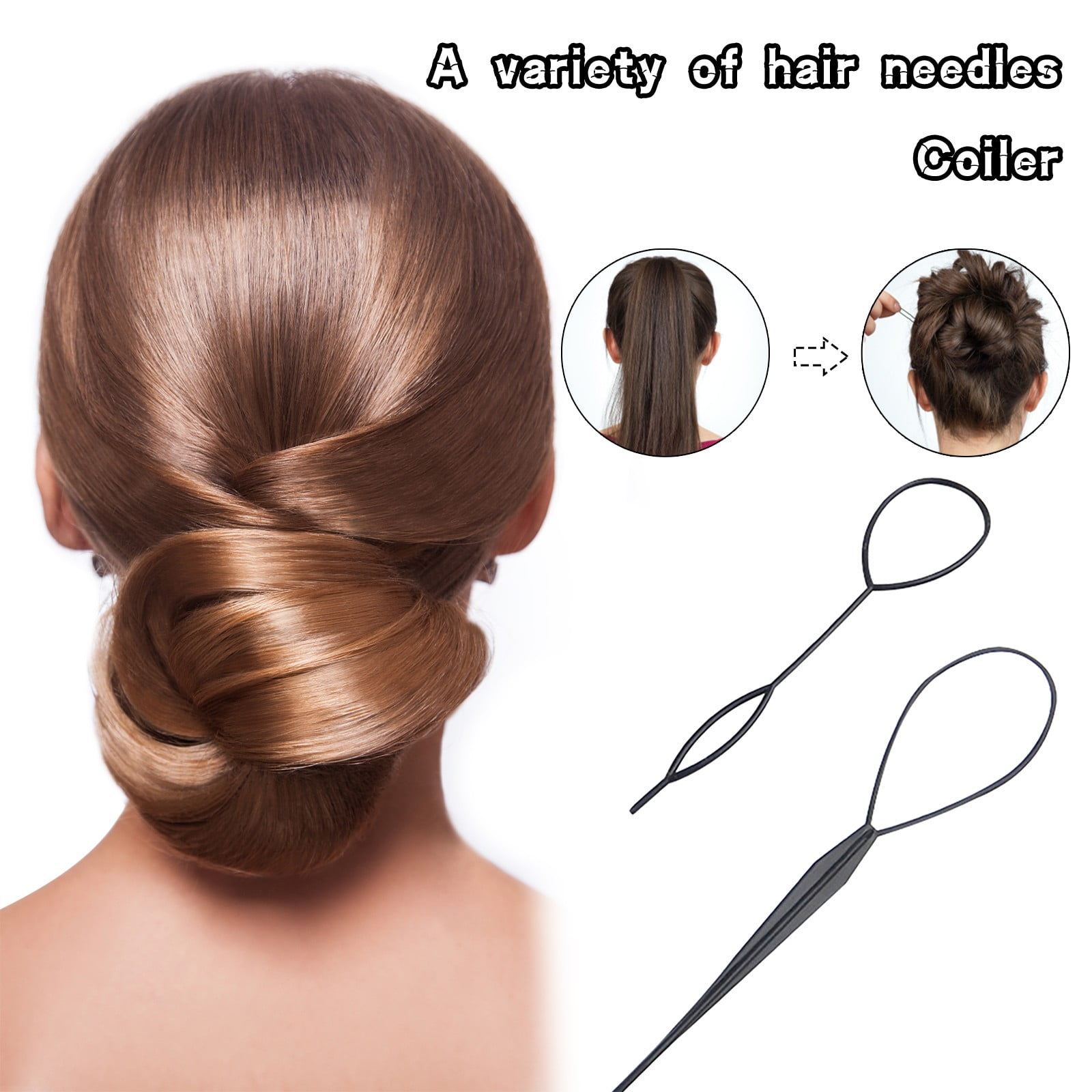 Weloille Hair Tail Twister Hair Style Helper Bun Styler Hair Twister ...