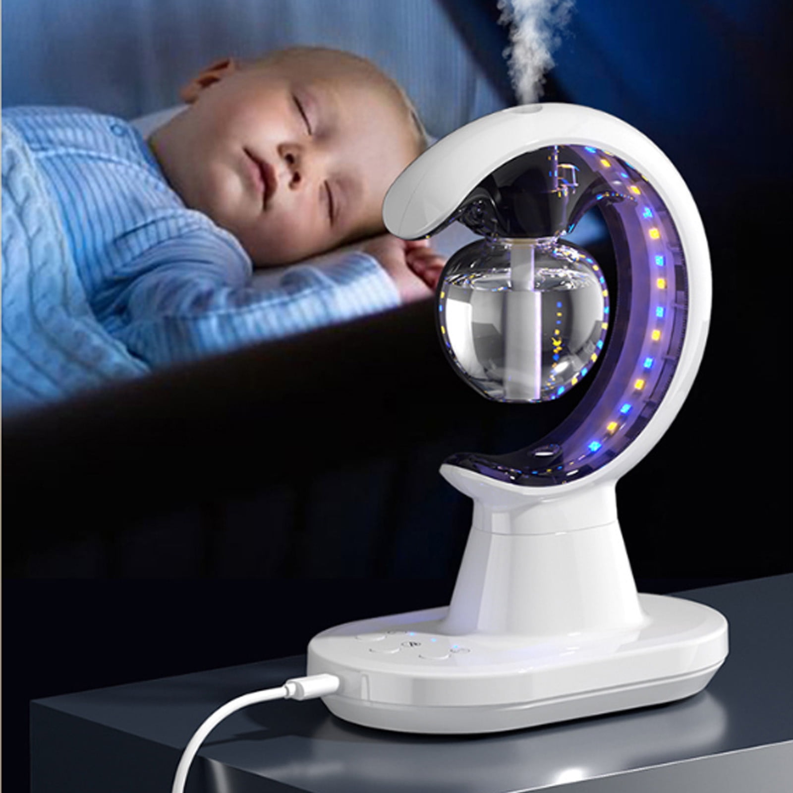 Weloille Humidifiers for Bedroom Room Home Cool and Warm for Plants ...