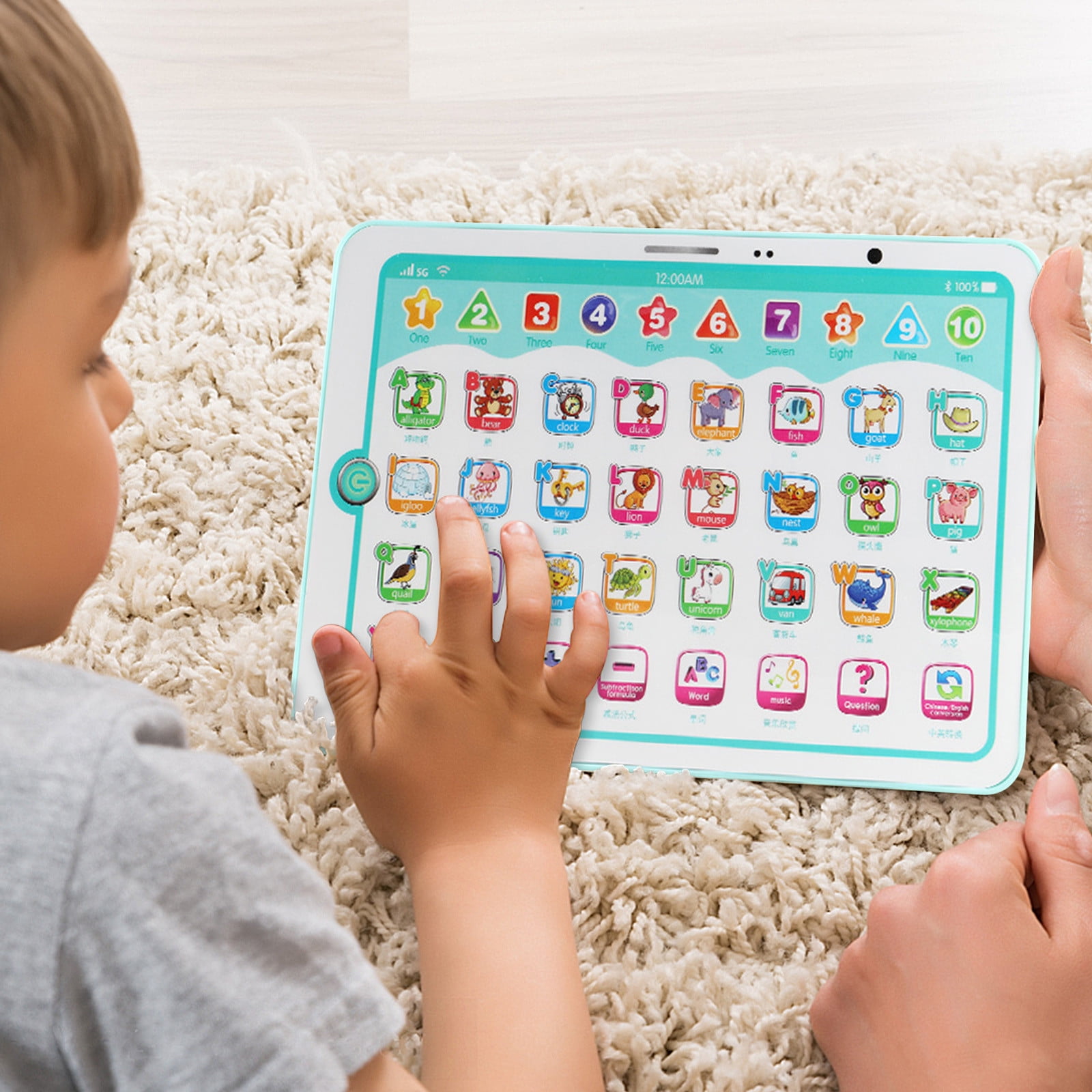 Weloille Kids Tablet Boys Learning Tablet PC, Numbers, Math, Early ...