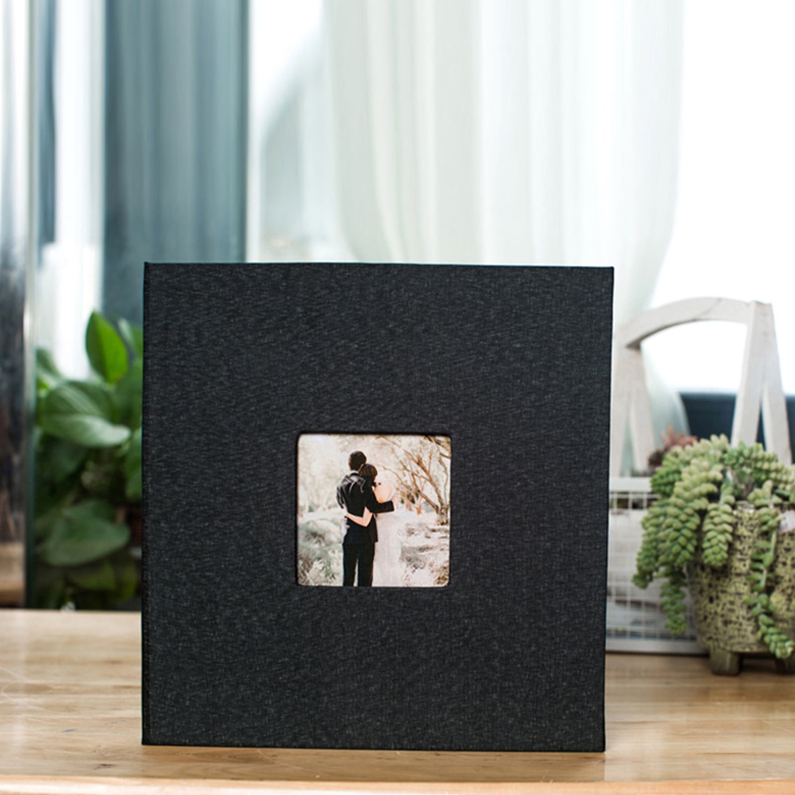 Weloille Large Photo Album Self Adhesive 4x6 8x10 Pictures Linen Cover ...