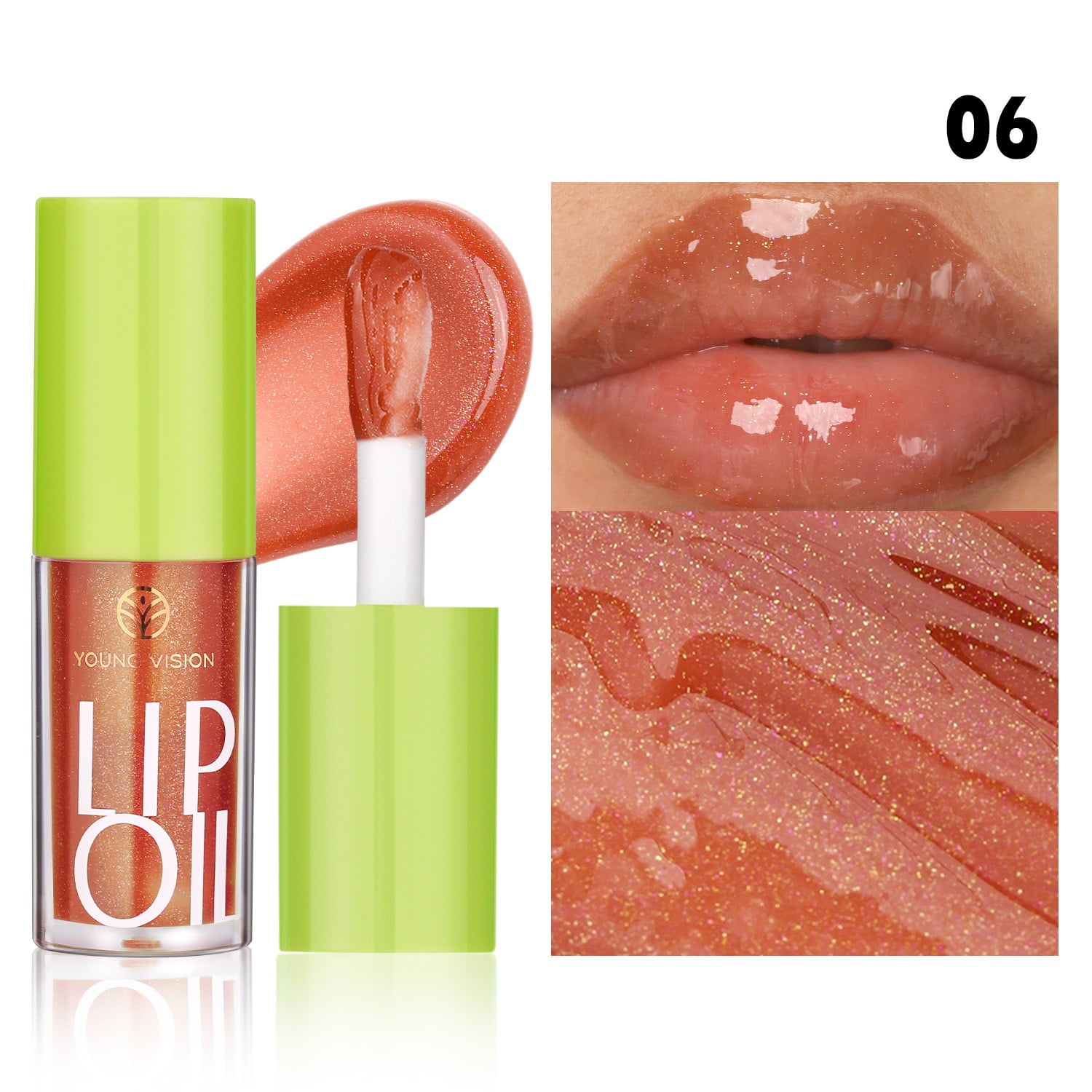Weloille Lip Oil 6 Colors Lip Oil Transparent Lip Gloss Hydrating Lip ...