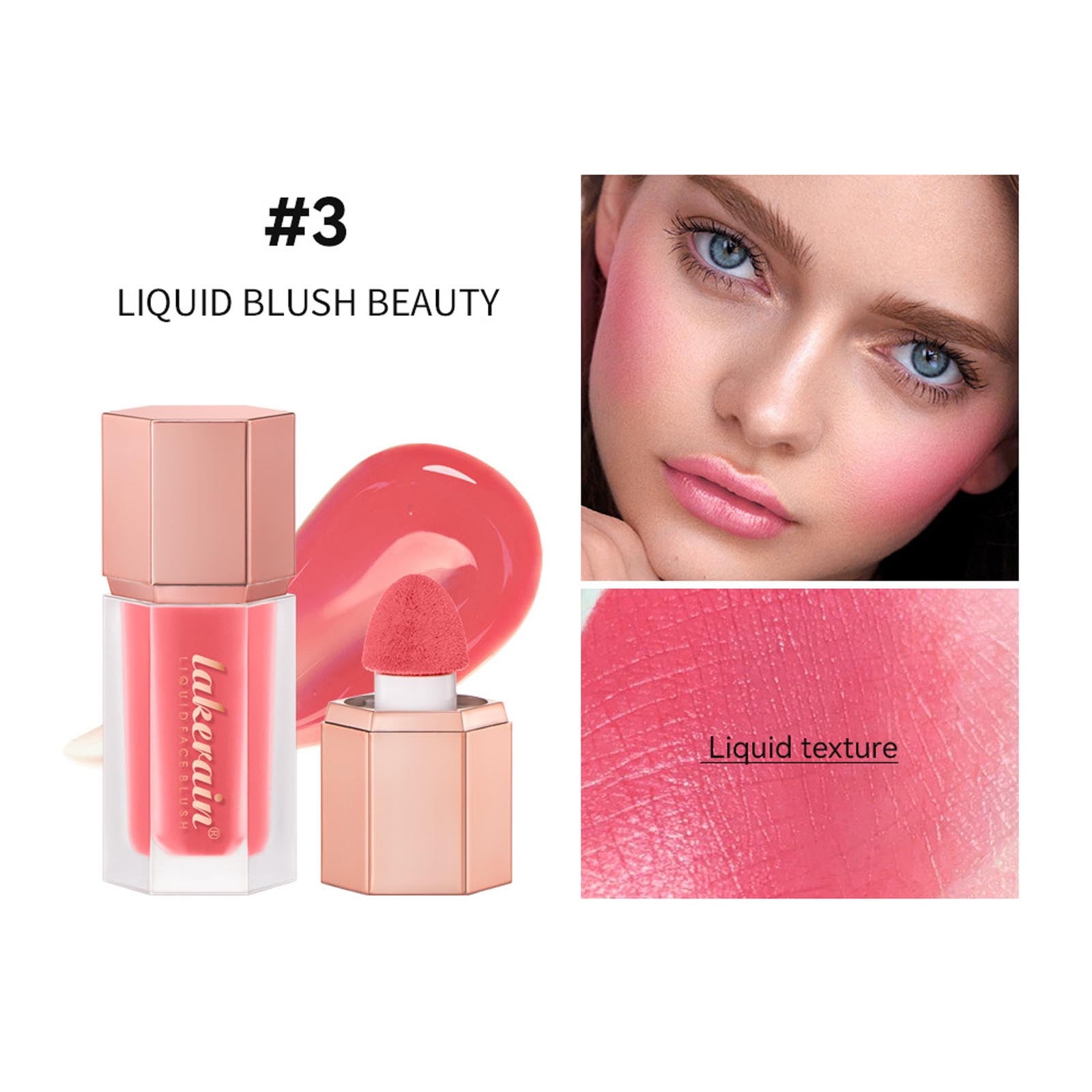 Weloille Liquid Blush Makeup For Cheeks Soft Cream Blush Wand With ...