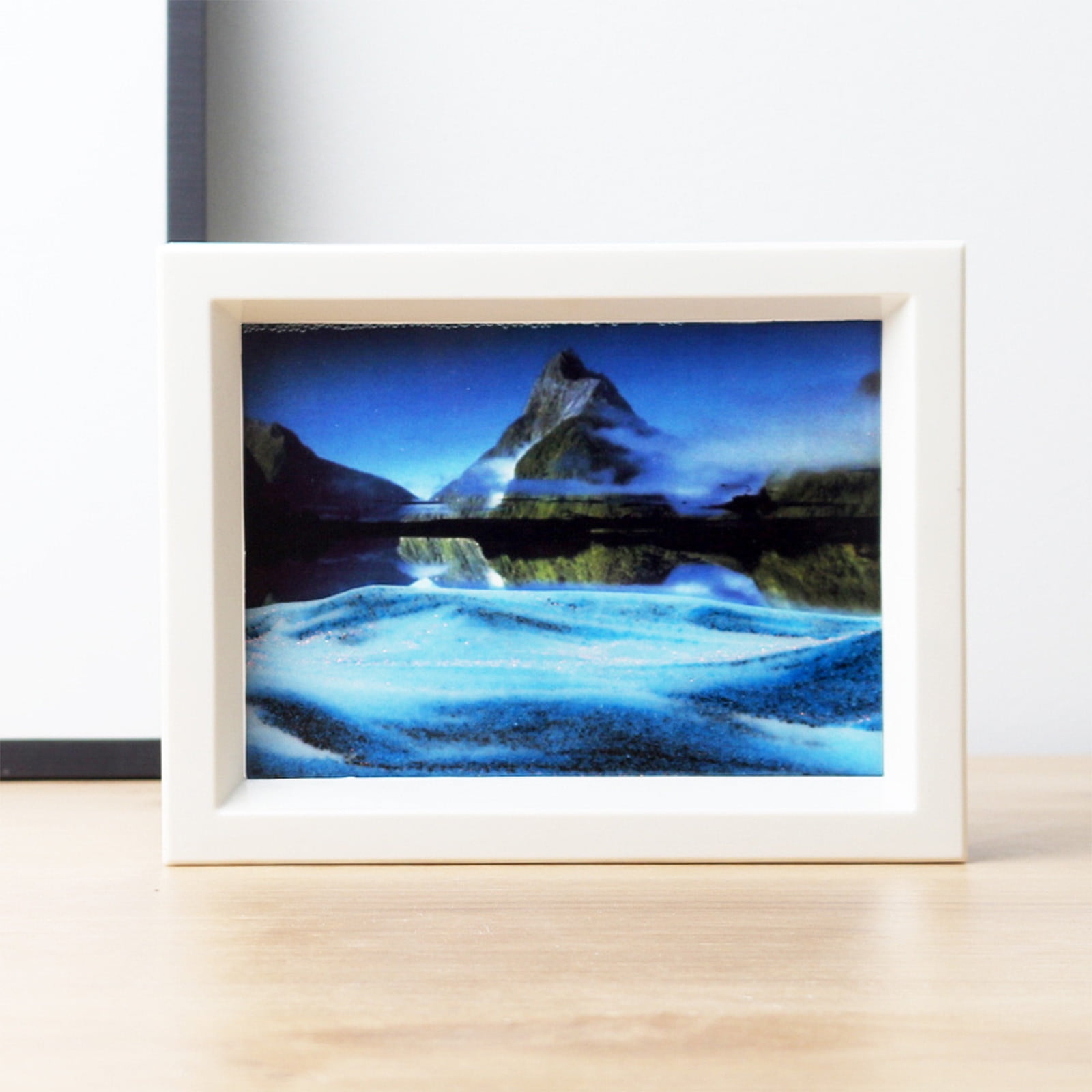 Weloille Moving Sand Art, Liquid Motion 360° Rotating Hourglass Deep ...