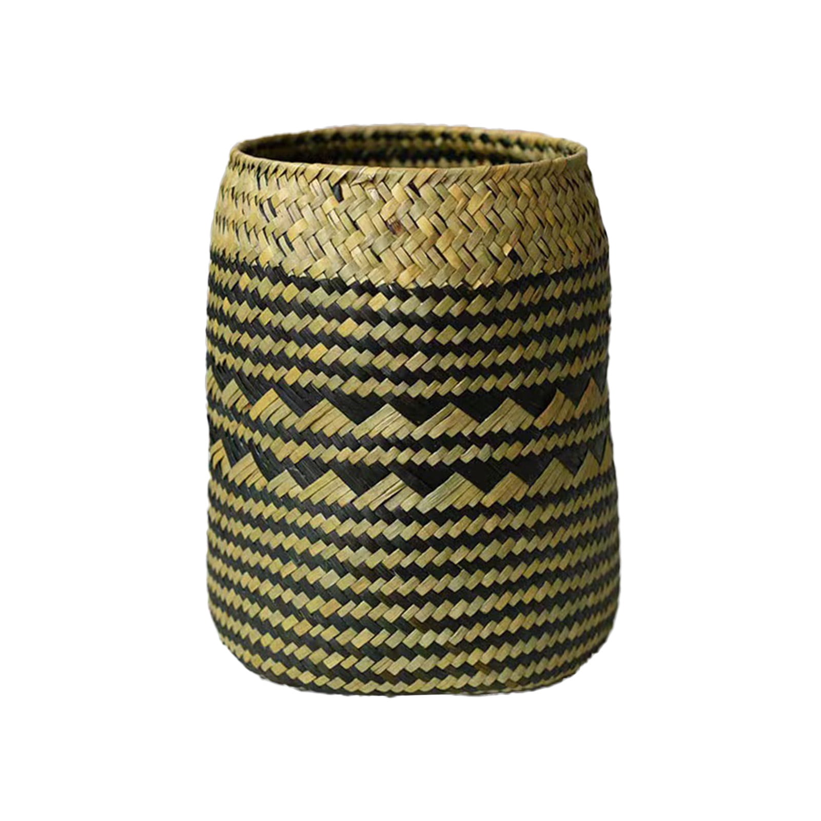 Weloille Natural Seaweed Weave Basket, Pastoral Rattan Vase Bamboo ...
