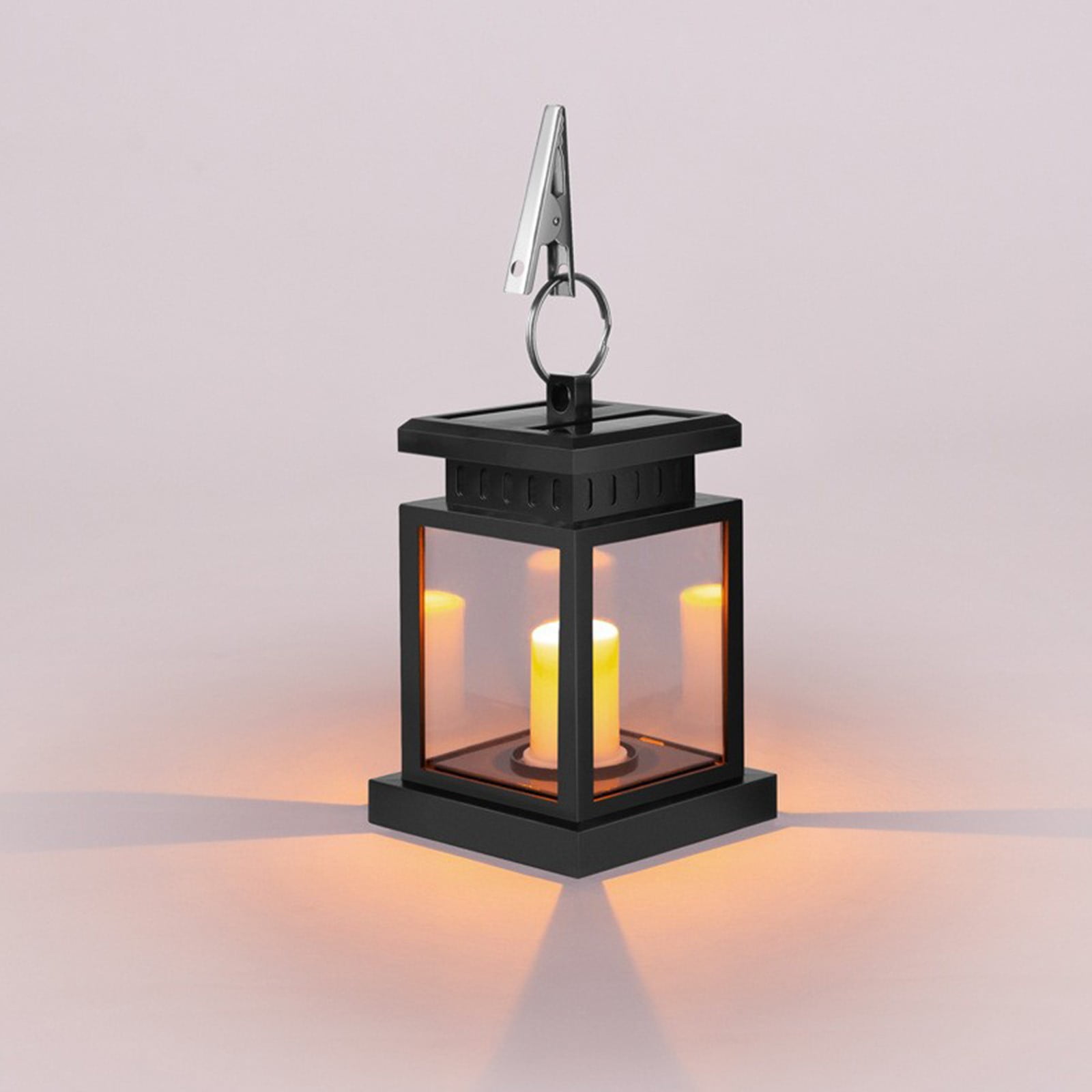 Weloille Outdoor Solar Lights Upgraded Solar Lantern Flickering Flame ...