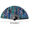 Weloille PVC Kung Fu Tai Chi Fan, 1.08 ft Iridescent Purple Traditional ...