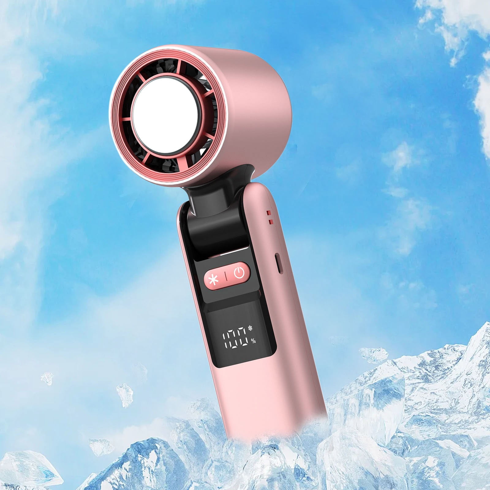 Weloille Portable Handheld Turbo Fan, 100 Speeds Adjustable Mini ...