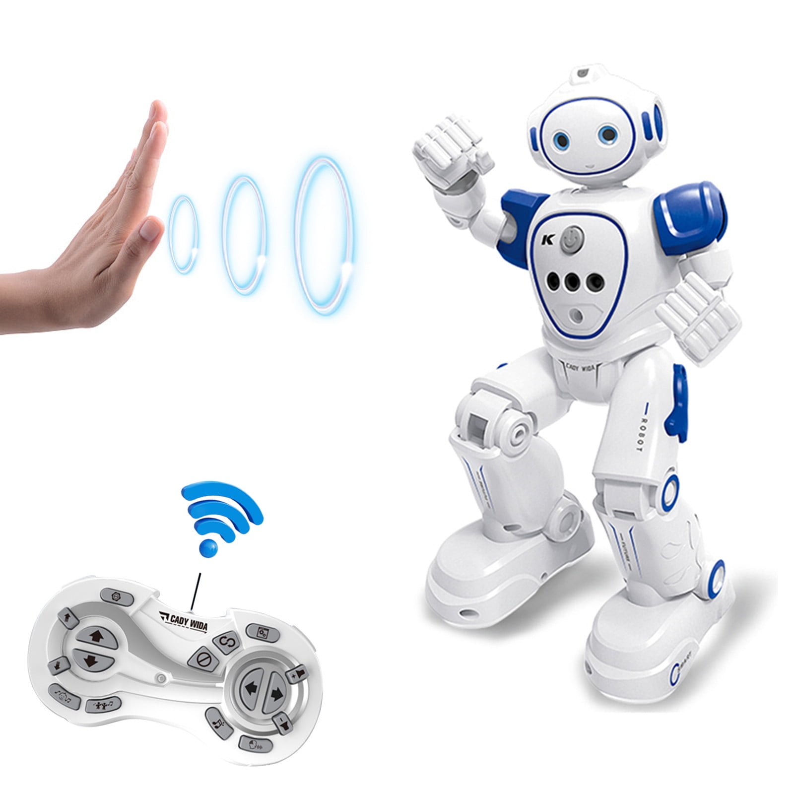 Weloille RC Robot Toy, Remote Control Robot Gesture Sensing Dancing ...