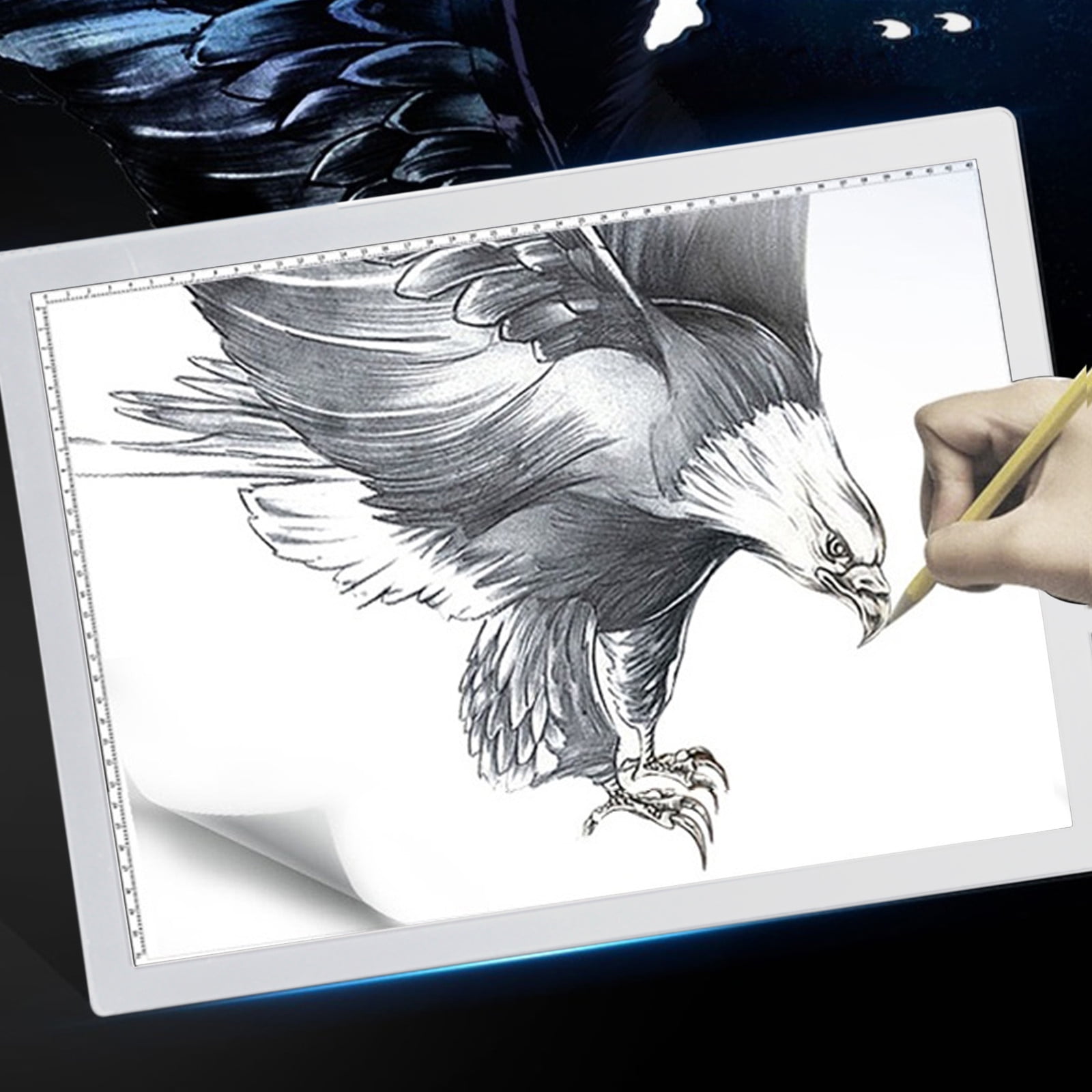 Weloille Rechargeable A4 Tracing LED Copy Board Light Box, Slim Light ...