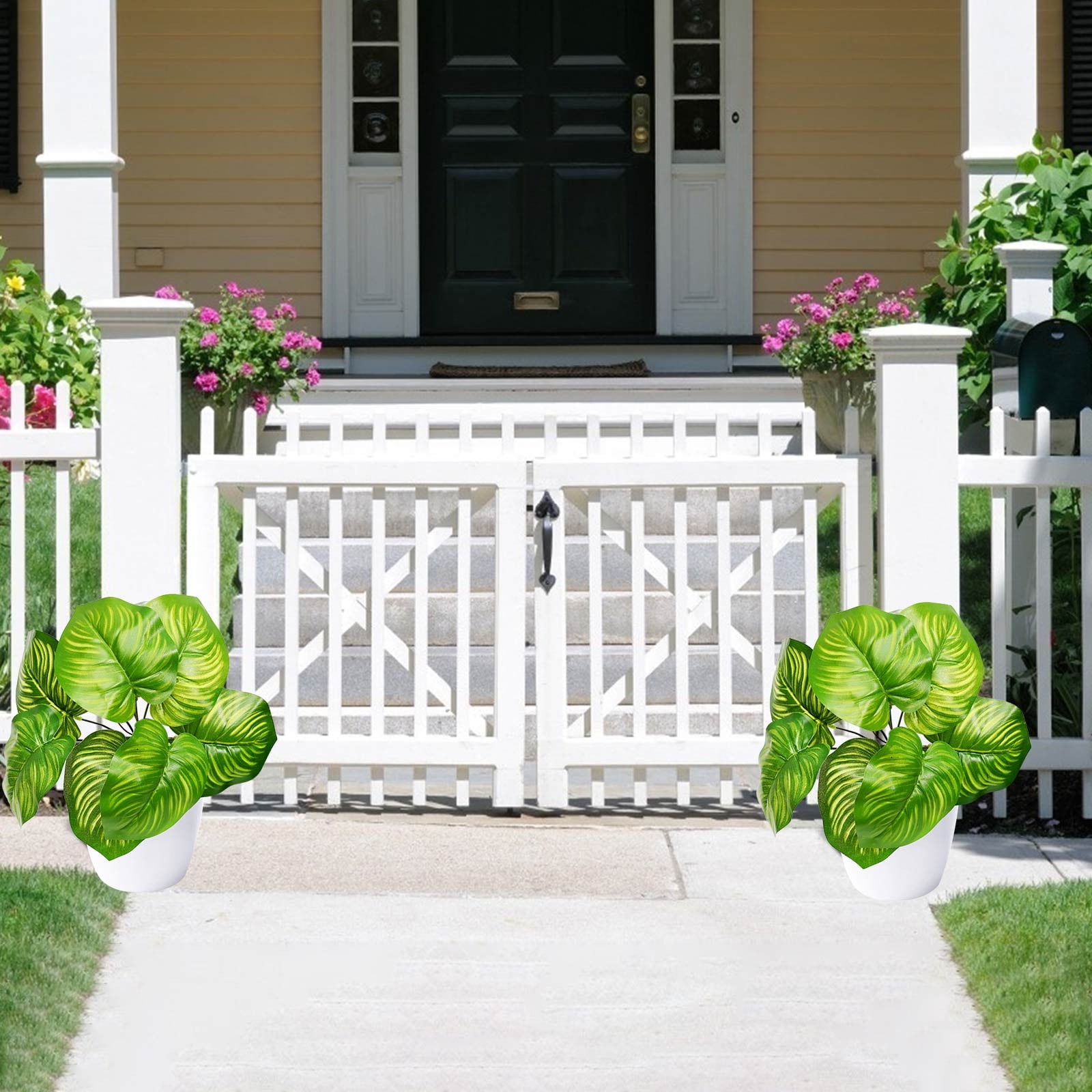 Weloille Simulated Persian Grass Small Persian Leaves Simulated Flowers ...